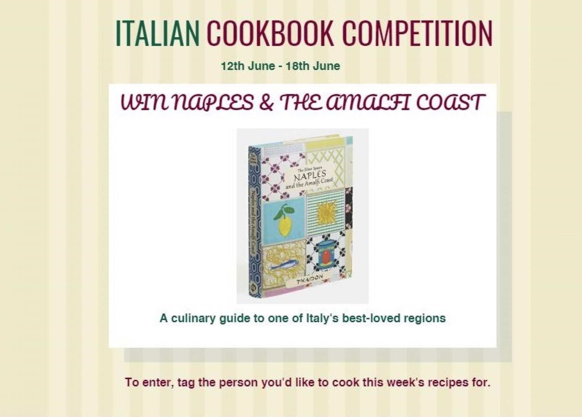 Competition Time - Italian Cookbook Giveaway! - Flavours Holidays